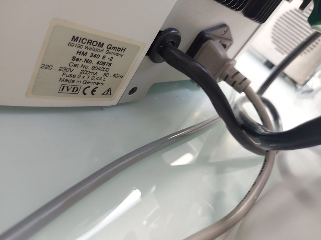 THERMO MICROM HM 340 E Semiautomatic Microtome – medistore-france